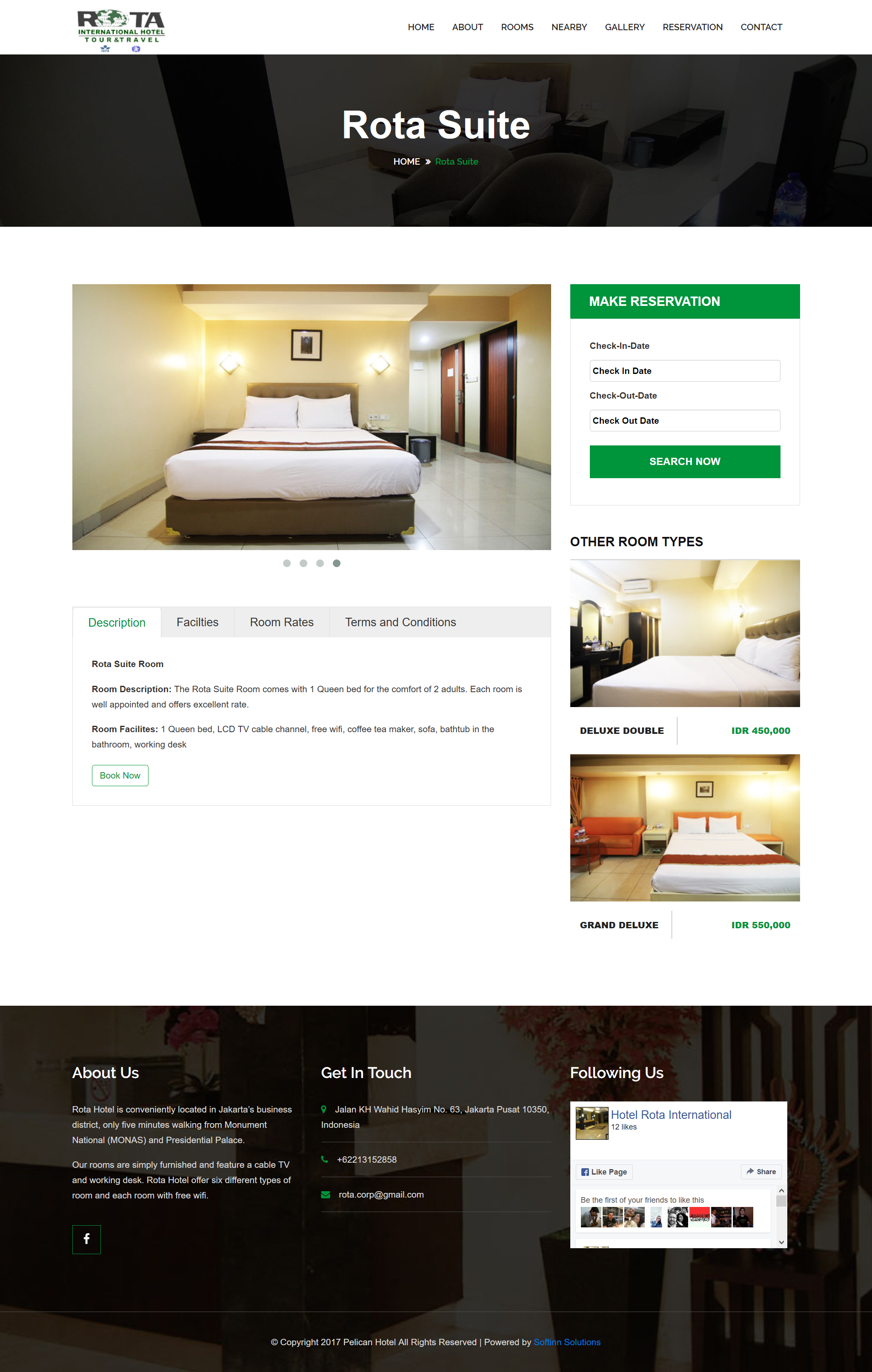 Room Detail-Rota Hotel – Softinn Knowledge Base