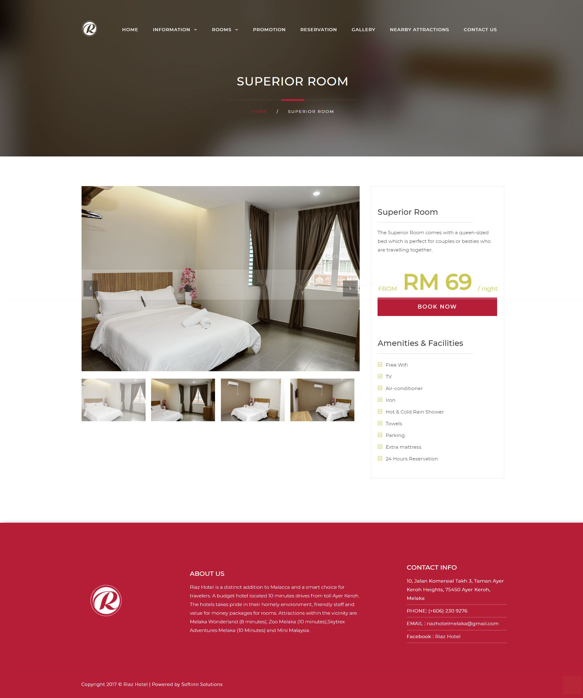 Riaz Hotel – Room Detail – Softinn Knowledge Base