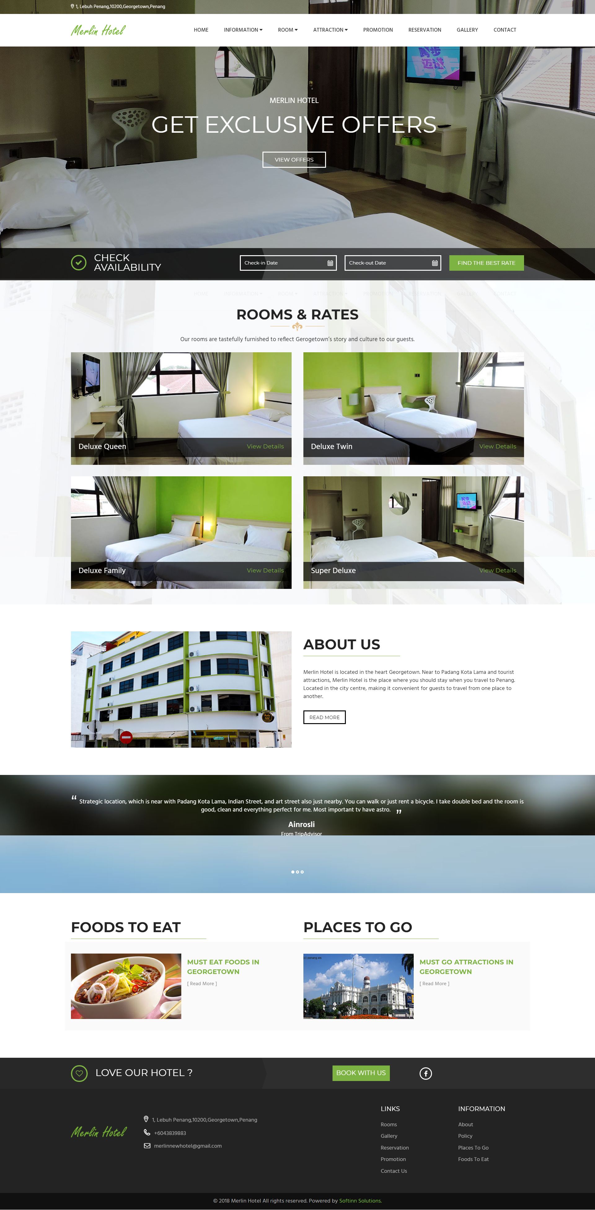 Softinn Portfolios: Merlin Hotel – Softinn Knowledge Base