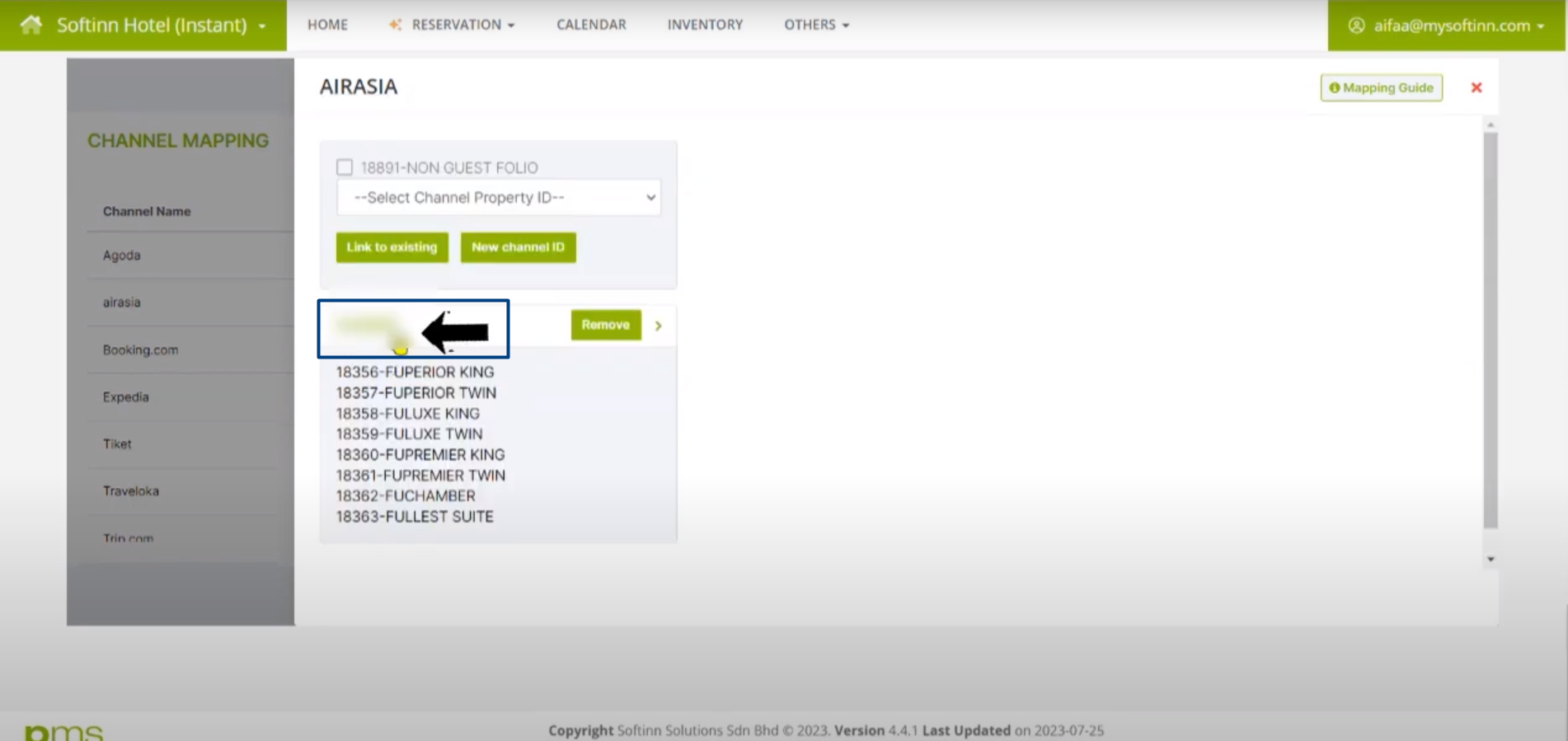How to do Channel Mapping and Room Mapping for AirAsia – Softinn ...